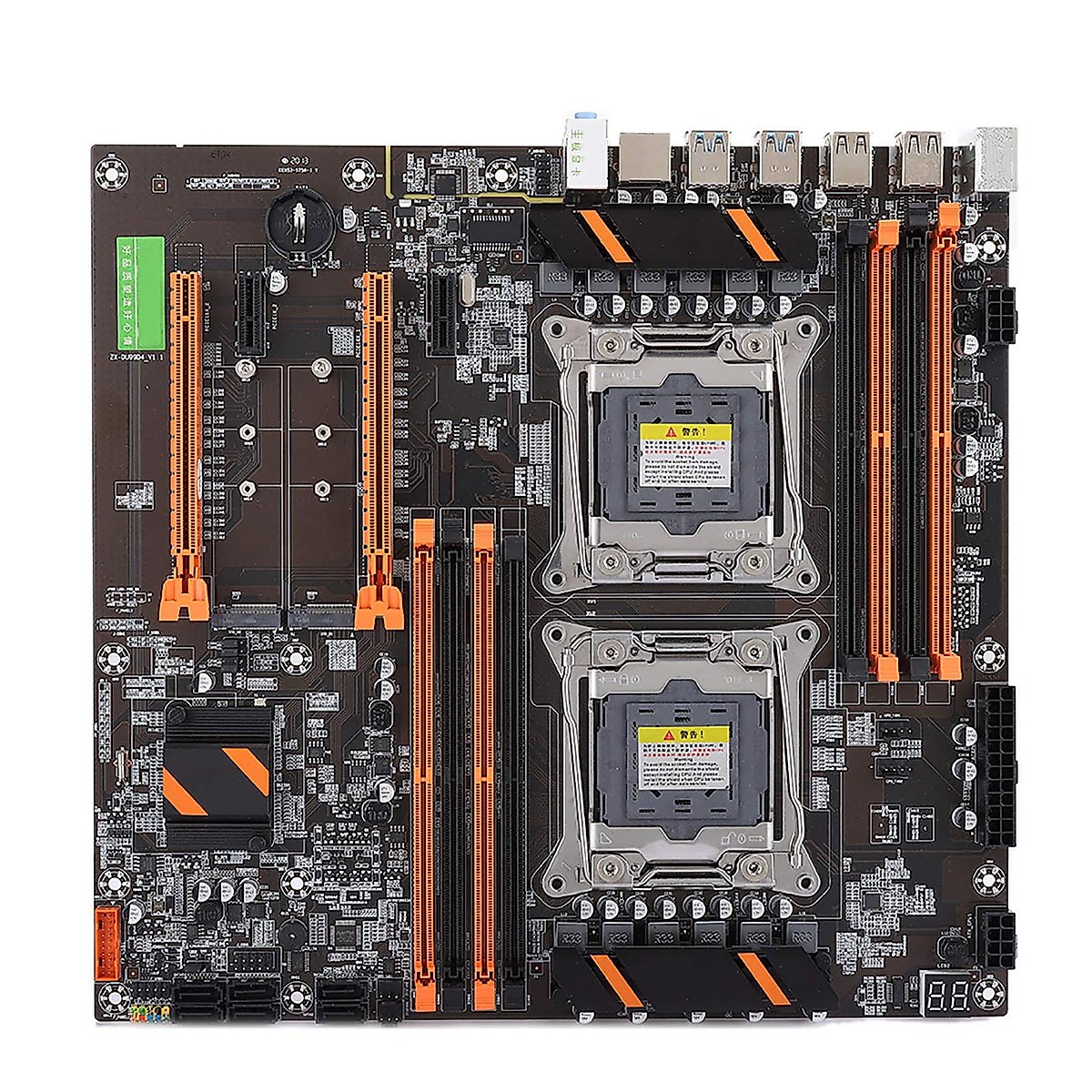 Desktop Motherboard, LGA 2011-3 Socket Desktop Mainboard for Intel x99 Chipset, Support 8 DDR4 DIMM(Single Memory 16G), 6 SATA3.0 Port and 2 NVME M.2 Port