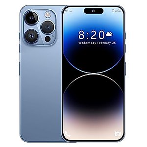 i14Pro Max Unlocked 5G Cellphone Android Smartphone Mobile Phone, 8GB RAM, 512GB ROM 1TB Expandable, 6.8'' FHD Screen, 6000mAh Battery, Dual Sim Card, 48+13MP Camera