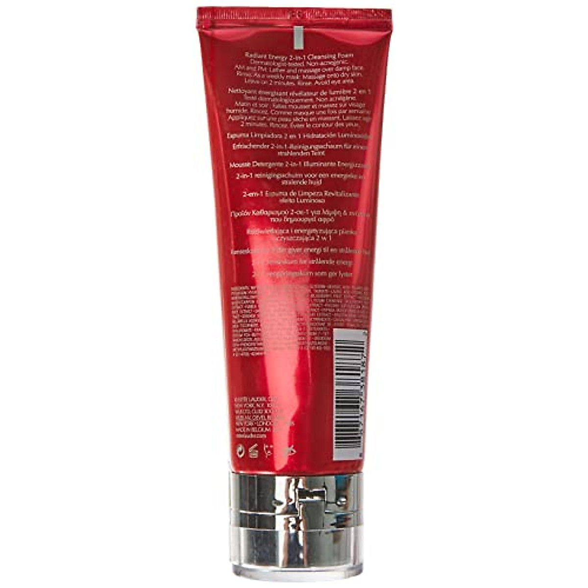 Estee Lauder Nutritious Super-Pomegranate Radiant Energy 2-In-1 Cleansing Foam, Full Size, 4.2 Fl Oz