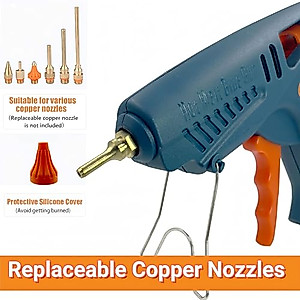 Hot Glue Gun Full Size, 60W/100W Hot Glue Gun kit with 28pcs Glue Sticks,90s Fast Preheating Gluegun,Melting Glue Gun Set for Crafts School DIY Arts Home Quick Repairs