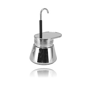 KUIDAMOS Stovetop Espresso and Coffee Maker,3 Cup Classic Stovetop Espresso Maker Flavored Italian Style Delicious Coffee Maker for DIY Stovetop Espresso