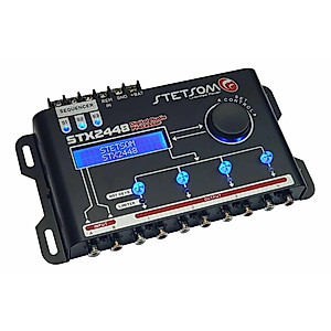 Stetsom STX 2448 DSP Crossover & Equalizer 4 Channel Full Digital Signal Processor (Sequencer) 2.4 Remote Relay