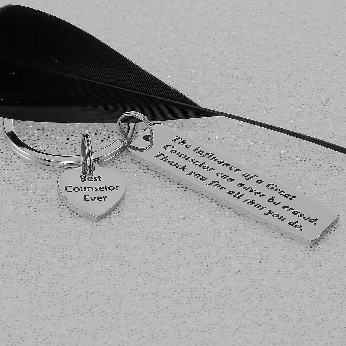 Kivosliviz Mental Health Counselor Gifts Keychain Gift for Counselor Key Chain School Counselor Keychain