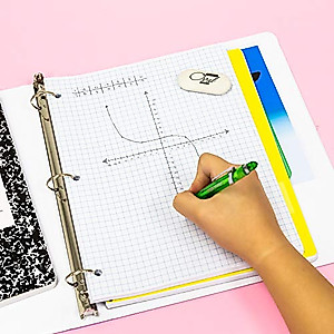 BAZIC Filler Paper Loose Leaf Papers 100 Sheet, 4-1" Quad Ruled, 3 Hole Punched for Ring Binders, Graph Drafting for Office School Student, 1-Pack