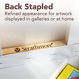 Strathmore 300 Series Stretched Canvas, 24x36, White