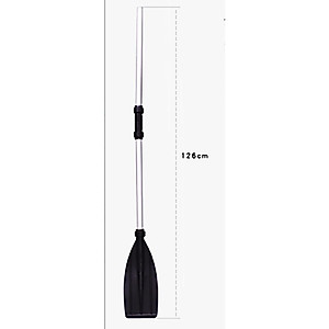 Greensen 49.6 Inches Kayak Paddles, 2Pcs Kayaking Oars for Boating Aluminium Alloy Shaft Kayak Paddles Detachable Boat Oars Set for Kayaking Boating Lightweight Ribbed Blade Kayak Paddles,
