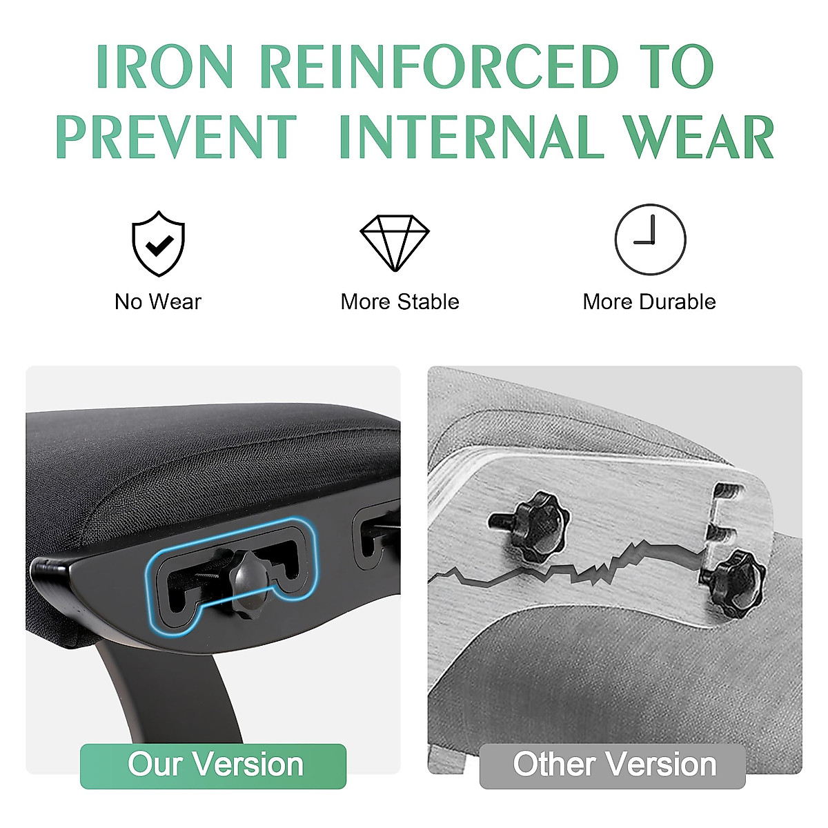 MallVitally Adjustable Kneeling Chair, Wooden Ergonomic Rocking Chair - Improve Your Posture with an Angled Seat for Home,Office(Black)