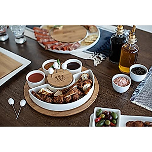 NFL Cincinnati Bengals Symphony Laser Engraved Serving Dish, One Size, Natural Wood