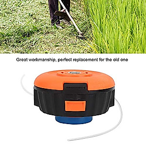 Trimmer Head, Universal Nylon Grass Trimmer Head Replacement Garden Strimmer Lawn Mover Accessory for Pruning and Trimming Grass, Blue