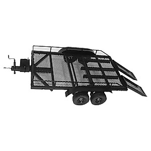 Goolsky Heavy-Duty Trailer Cargo Carrier Metal Kit for 1/10 Traxxas HSP Redcat RC4WD Tamiya Axial SCX10 D90 HPI RC Crawler Car DIY
