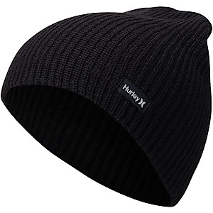 Hurley Men's Winter Hat - Smith Beanie, Size One Size, Black