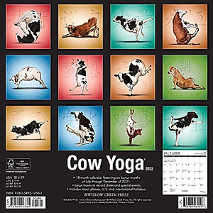 Cow Yoga 2022 Wall Calendar
