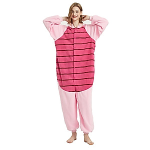ECOCNACH Animal Onesie Adult Unisex One-Piece Pajamas Cosplay Costume For Men Women