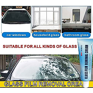 LONGLUAN Car Glass Oil Film Cleaner, Glass Oil Film Removing Paste, Car Windshield Oil Film Cleaner, Car Windshield Cleaning Cream, Safety and Long-term Protection (3pcs)