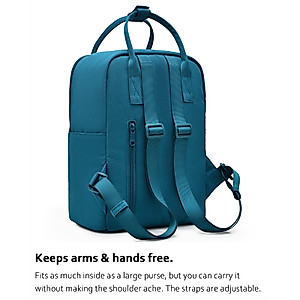 HotStyle BESTIE Mini Backpack Purse Small Bag with Multiple Pockets, Little Size Cute for Day Tirp, Travel & Everyday, Teal