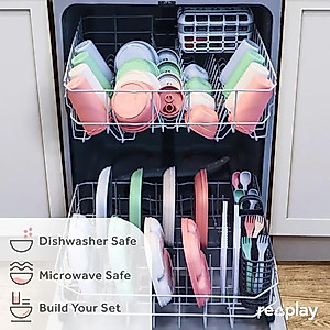 Re-Play Made in USA 10 Oz. Sippy Cups for Toddlers, Pack of 1 - Reusable Spill Proof Cups for Kids, Dishwasher/Microwave Safe - Hard Spout Sippy Cups for Toddlers 3.13" x 6.25", Blush