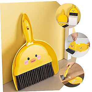 Ipetboom 8 Sets Mini Broom Set Desktop Cleaning Broom Small Dustpan Practical Cleaning Broom Pet Cleaning Brush Mini Garbage Container Mini Desktop Broom Tabletop Dust Pan Desk Dust Pan