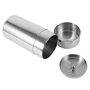 Tyenaza Tea Canister, Double Seal Stainless Steel Tea Tin Canister with Airtight Double Lids for Loose Tea Coffee Candy Herbs and Spices Storage(l)