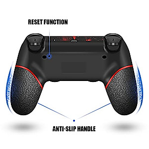 AceGamer Wireless Controller for Ps4 Gamepad Compatible with PS4/Pro/Slim/PC, With Double Vibration/Touchpad/Stereo Headphone Jack/Six-axis Motion