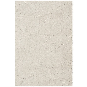 SAFAVIEH Venice Shag Collection Accent Rug - 2' x 3', Pearl, Handmade Glam, 3-inch Thick Ideal for High Traffic Areas in Entryway, Living Room, Bedroom (SG256P)