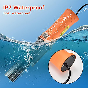 Corded Electric Fish Scaler, Host IPX7 Waterproof, Two-way Rotated, Extended AC Adapter Cord, Continuous Uninterrupted Work, Electric Fish Scaler Remover, Professional Fish Scale Remover Tools