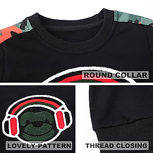 HYRAYSUN 7T Winter Boy Clothes Toddler Long Sleeve Top and Pants Set 100% Cotton 2 Piece Outfits for 7 Years Old