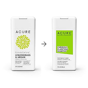 Acure Curiously Clarifying Shampoo With Lemongrass & Argan, 12 Oz