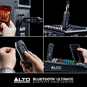 Alto Professional Bluetooth Ultimate - XLR Equipped Rechargeable Stereo Bluetooth Receiver For Mixing Desk / Audio Mixer Setups and Active PA systems