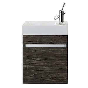 Cutler Kitchen and Bath Sangallo Space Saver Bathroom Vanity, 18 Inches