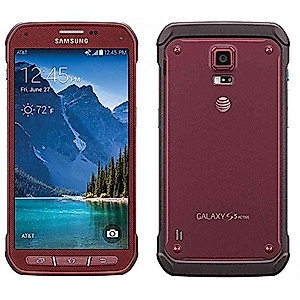 Samsung Galaxy S5 Active G870a 16GB Unlocked GSM Extremely Durable Smartphone w/ 16MP Camera - Ruby Red