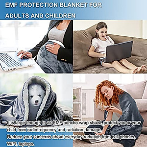 TANG SMALL FISH Faraday Blanket - As Protection Cover for Large Protective Belly Pregnancy Blanket Faraday Fabric Blanket, Size 50" x 60" - This is Not a Faraday Cage