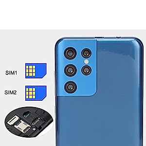 Unlocked Cell Phones, Smartphone 5.0 Inch Full Screen Unlocked Smartphones, 1GB 4GB, Ultra Lightweight, Dual Card Slots, Dual SIM Phones, 4900mAh, Face Unlock,No GPS and Gravity Sensing(US)