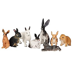 REALYUCAN 8 Pieces Chicken Nest Suit Toys Farm Animal Toys Action Figures Mini Farm Animal Figurines Party Favors Pack for Kids Ages 3-8
