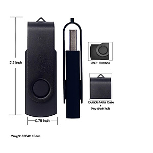 4GB USB Flash Drive 5 Pack, USB Drives 4GB JBOS Memory Stick Swivel Gig Stick Flash Drives 4GB USB2.0 Pendrive, USB Thumb Drives 5 Pack, Zip Drive, Jump Drive, 4GB USB