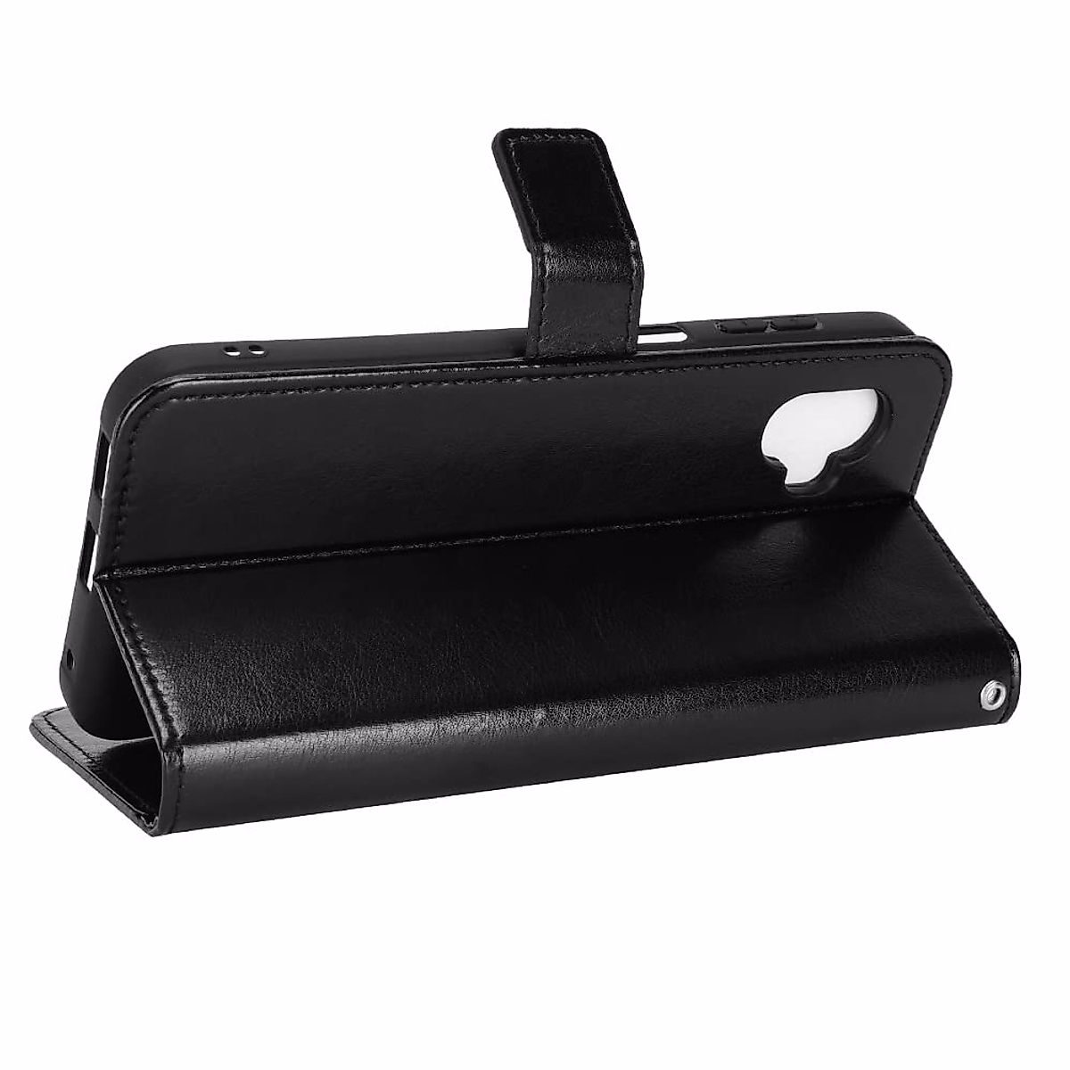 Kukoufey Case for Huawei Nova Y70 Plus Case Cover,Flip Leather Wallet Cover Case for Huawei Nova Y70 MGA-LX9 Case Black