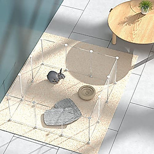 HOMICKER Pet Playpen Portable Small Animals Playpen, Pet Fence Yard Fence for Guinea Pigs, Bunny, Ferrets, Mice, Hamsters, Hedgehogs, Puppies, Turtles