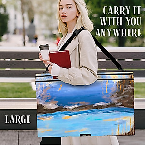 Portfolio Folder for Artwork with New and Inspired Design, Lightweight Art Portfolio Case, Confort Shoulder Strap Art Portfolio Dacron Water Resistant Coating, Portfolio, Art bag