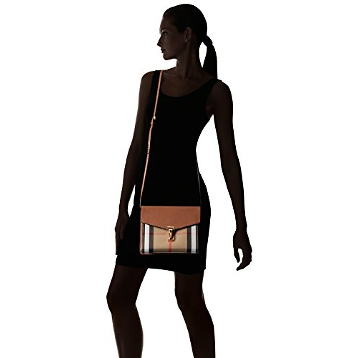 Burberry House Check Crossbody Bag (Womens) - Brown - One Size