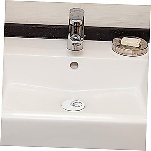 SOESFOUFU 9 Pcs Sink Stopper Bathtub Accessories Bathtub Drain Stoppers Hard Case with Foam Hotel Bathtub Clog Tool Kitchen Drains Stopper Bath Tub Accessories Water Stopper Silver Rubber