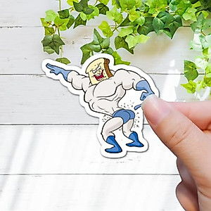 3" Ren and Stimpy Powdered toast man Laminated Sticker 90s 80s Eediot Funny Comedy Retro Classic Quality tumbler kindle tablet pc laptop computer tumbler yeti Decal
