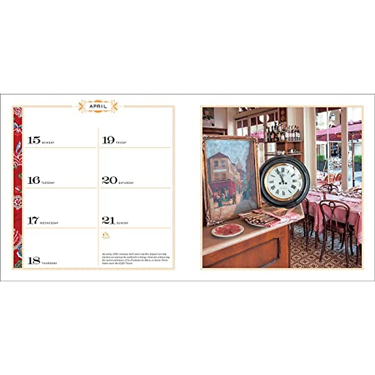 French Country Diary 12-Month 2024 Engagement Calendar