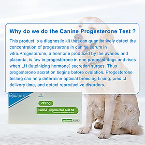 MONGGO Q 10Pcs Canine Progesterone Test Kit for Dog, only Progesterone Machine (Analyzer)