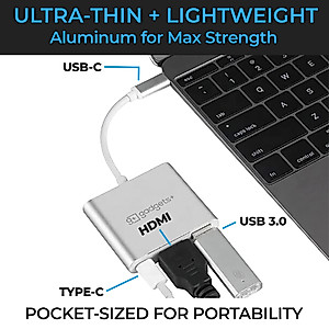 Gadgets+ USB C Hub, 3 in 1 USB Type C 3.1 Adapter, USB C Docking Station, USB C to HDMI, Compatible with MacBook, iPad Pro, Nintendo Switch and Other USB C Devices