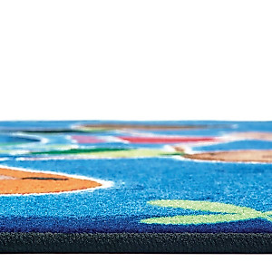 Carpets for Kids 4413 Give The Planet a Hug Rug 3ft 10in x 5ft 5in Rectangle