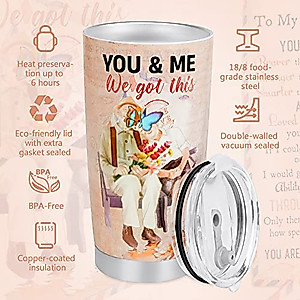 Jucham Father's Day Gifts for Husband, 20oz Stainless Steel Vacuum Insulated Tumbler Travel Coffee Mug - Birthday Day Gifts, Christmas Gifts, Valentine's Day for Men - Dishwasher Safe