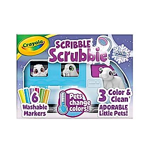 Crayola Scribble Scrubbie Pets Arctic Snow Explorer, Color & Wash Creative Toy, Gift for Kids, Age 3, 4, 5, 6