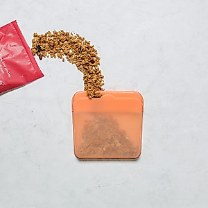 Simple Modern Reusable Sandwich Bags Silicone Food Storage Snack Bag - Plastic Free, Microwave/Freezer/Oven Safe, Sammie 18oz (Sandwich) Pattern: Rainbow Dream