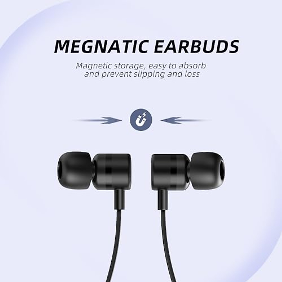 EP-06 Metallic Wired Earphones in-Ear Earbuds, Headset with Build-in Microphone Noise Isolating Headphone with 3.5mm Jack Long Cord 10mm Large Drivers HD Bass Audio for Music Podcast and More