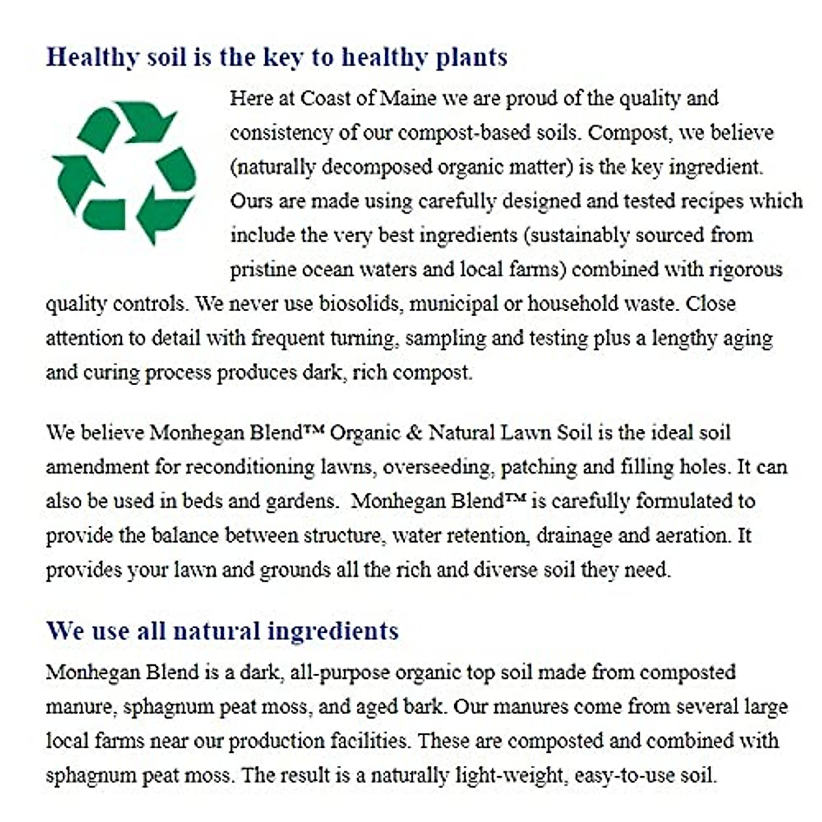 Coast of Maine - Organic Top Soil - Monhegan Blend 1 CF