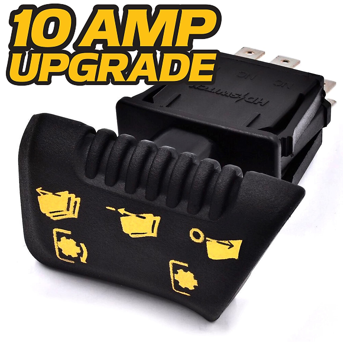 HD Switch 10 AMP Upgrade Blade Clutch PTO Switch fits John Deere AM135131 X300 X304 X305 X310 X320 X324 X340 X360 X500 X520 X530 X534 X540 AM141536 Clutch